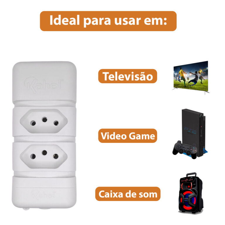 Tomada Redonda Embutir 2P+T 10A Preta Com Haste Blux - Loja Eletrocenter